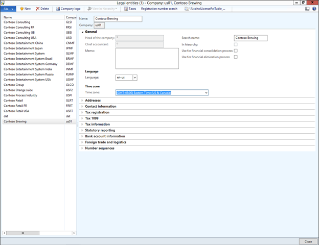 Configuring a Basic Company in Dynamics AX | A Tinkerers Notebook