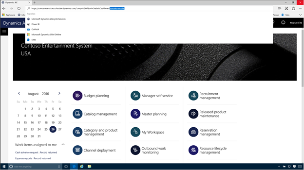 Creating a Mobile AX Application for Dynamics | A Tinkerers Notebook