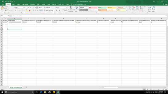 Creating a Product & BOM Import Template using the Data Management ...