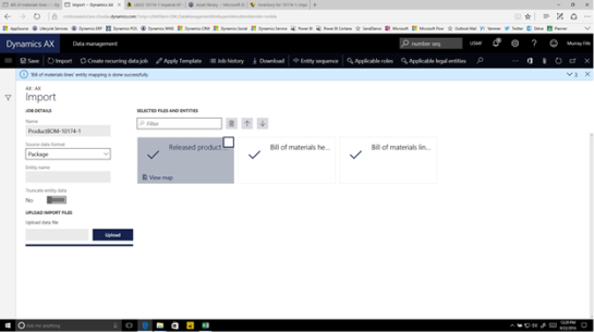 Creating a Product & BOM Import Template using the Data Management ...