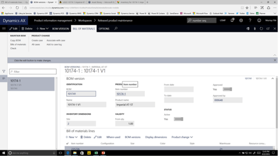 Creating a Product & BOM Import Template using the Data Management ...